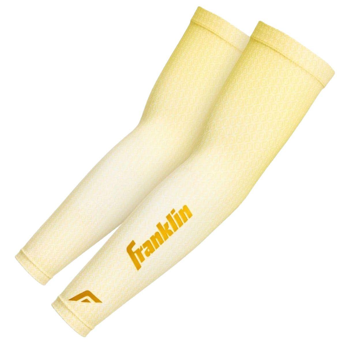Franklin Youth Vanilla Gold Compression Arm Sleeve | Better Baseball