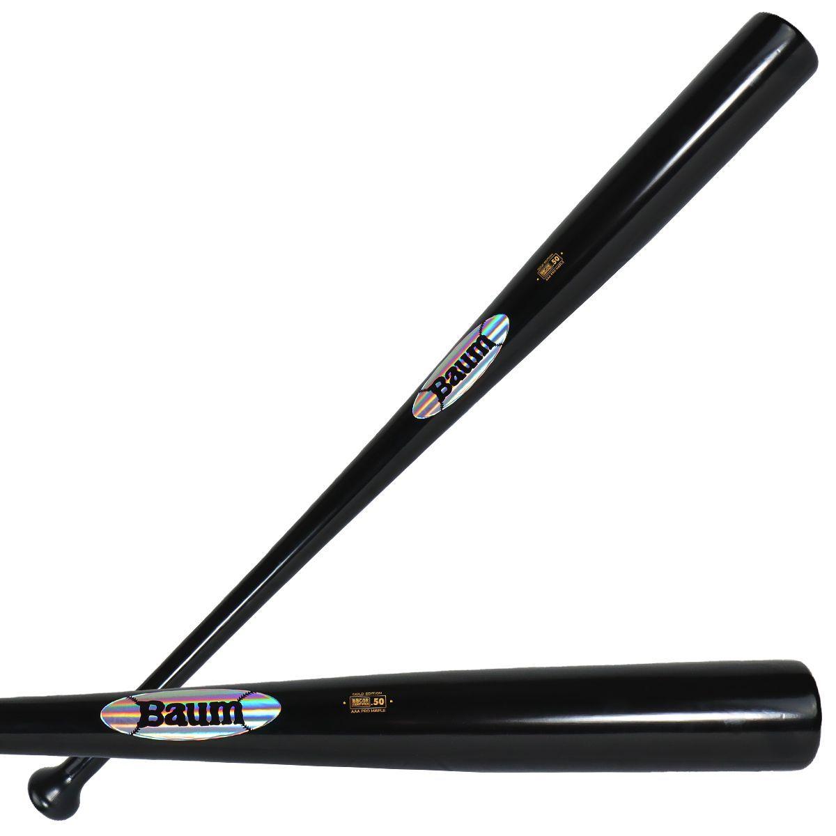 Baum Bat Gold Stock Pro Standard Maple Wood Bat: BBMSGSTKPRO3-BK ...