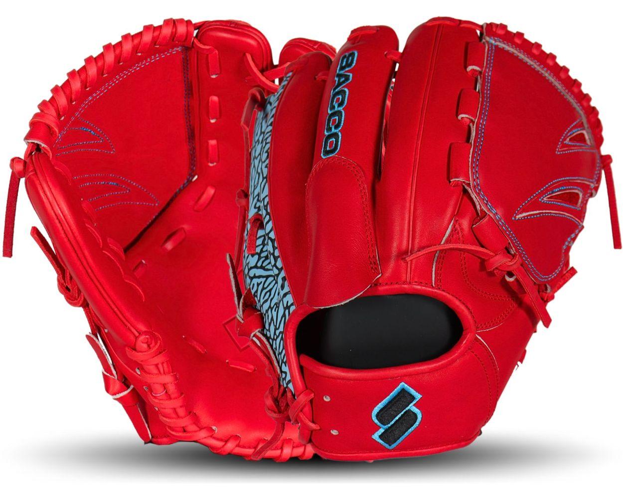 Sacco 12" Red Fang Pitchers Glove | Better Baseball | Better Baseball